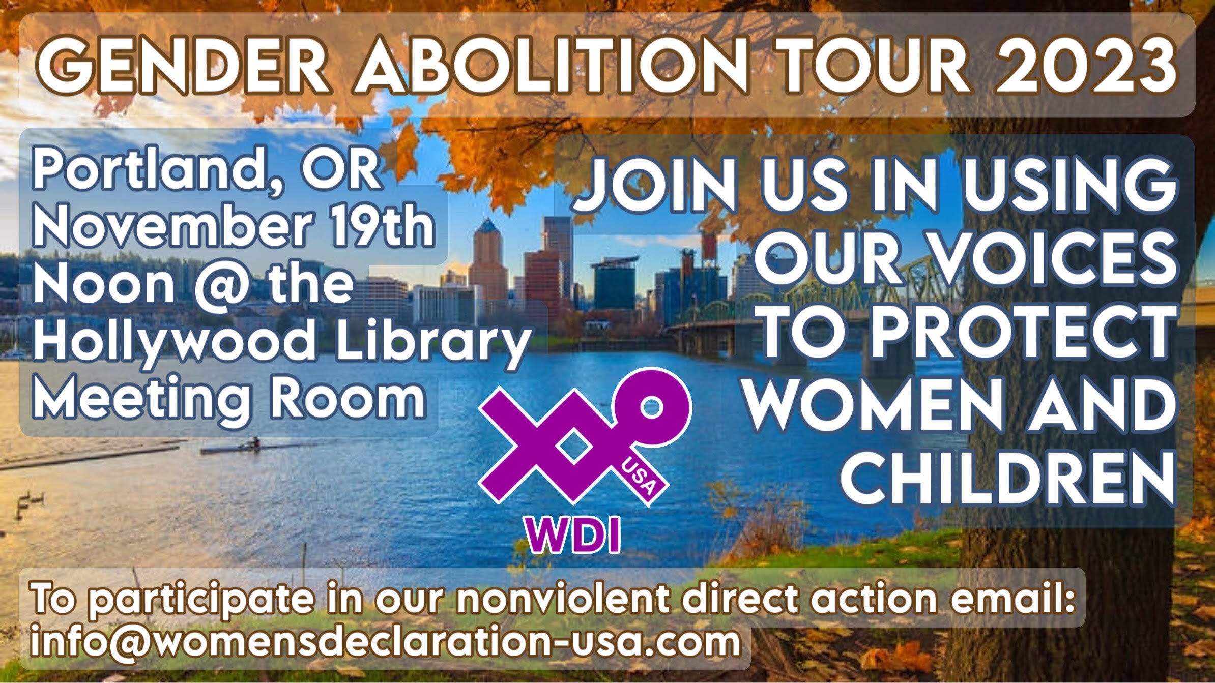 Wdi Usas Gender Abolition Tour By Kara Dansky