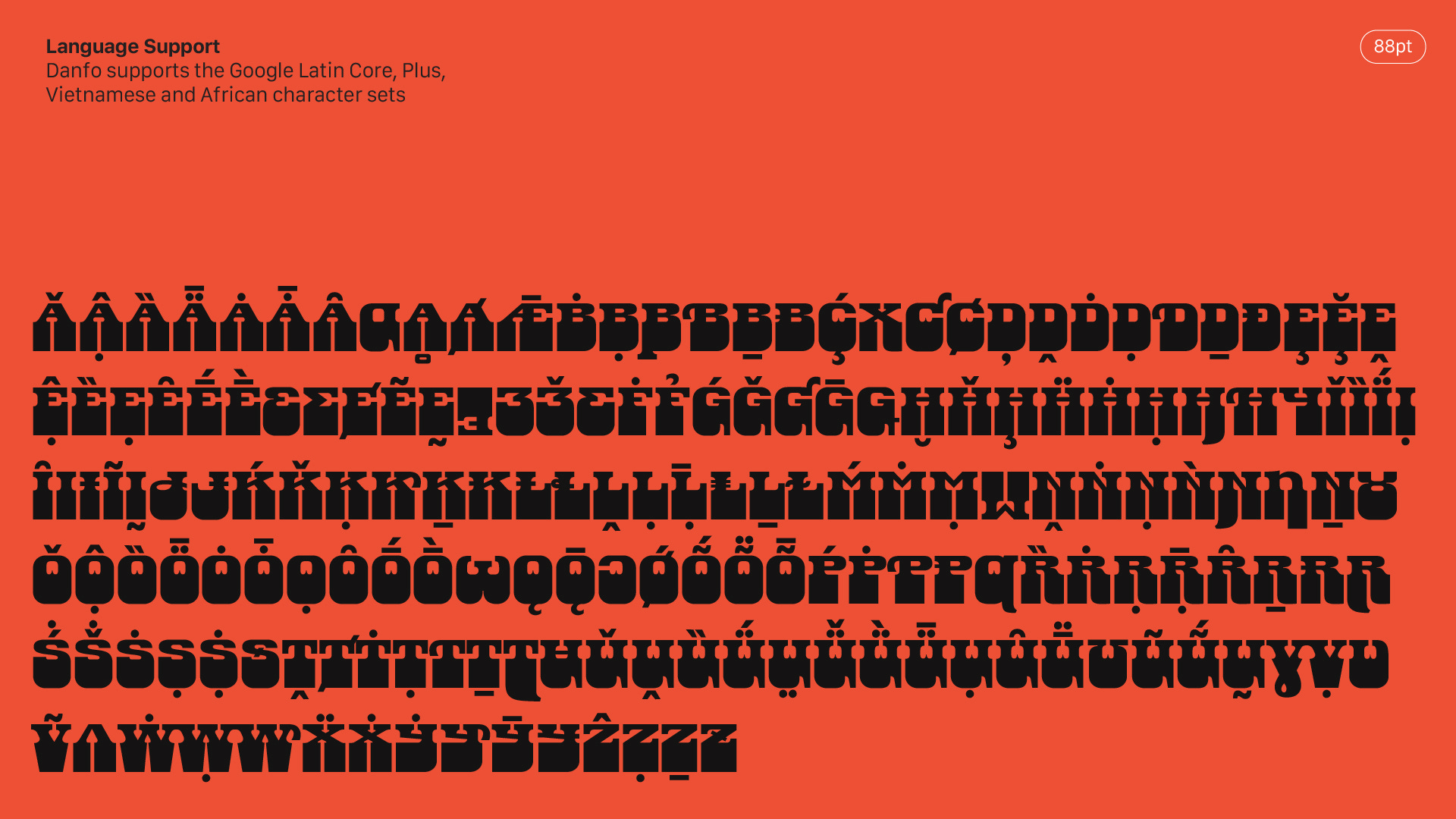 Google Fonts adds Danfo, a tuscan serif font designed by Afrotype—a ...