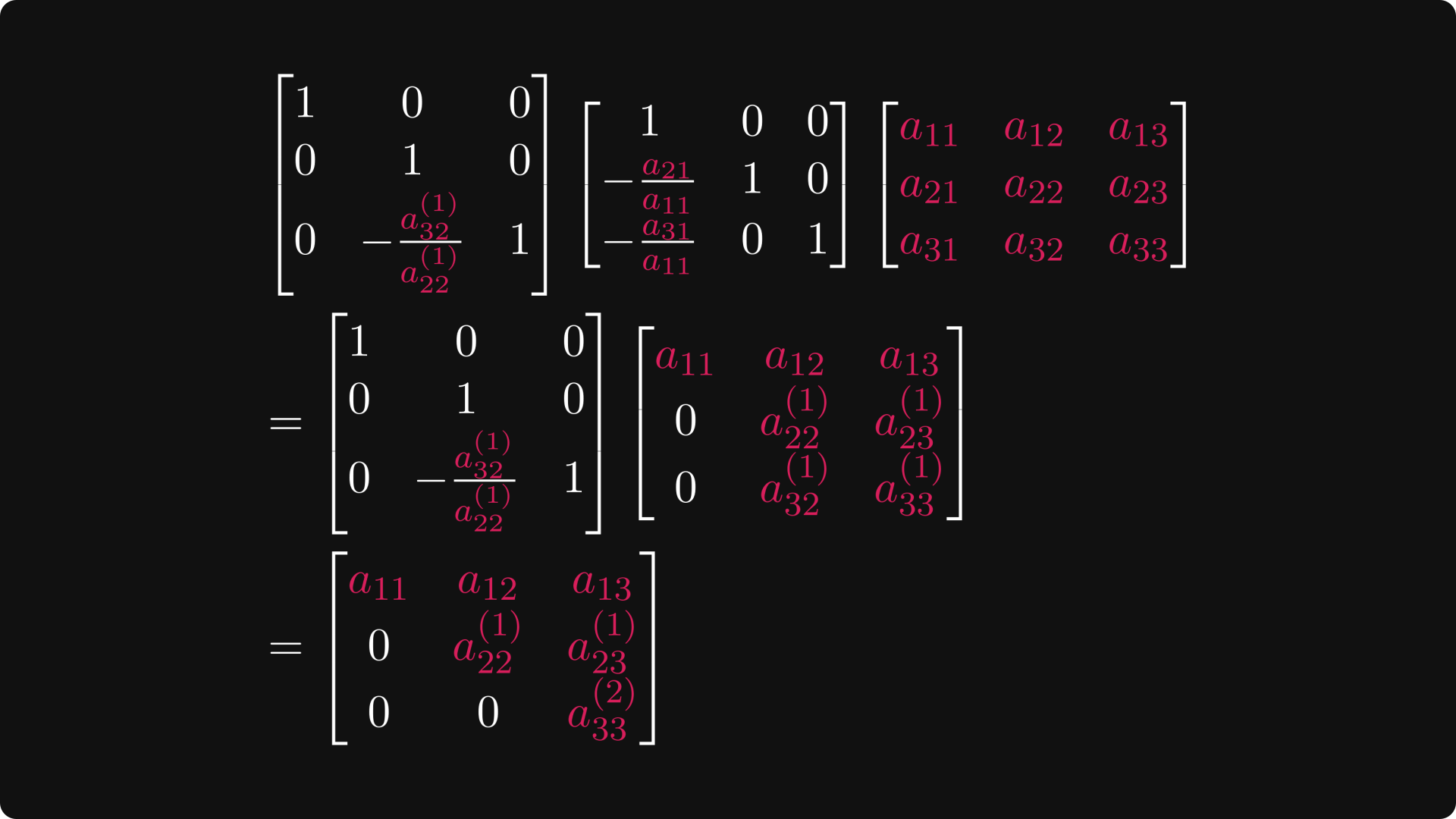 Epsilons, no. 3: The LU decomposition - by Tivadar Danka