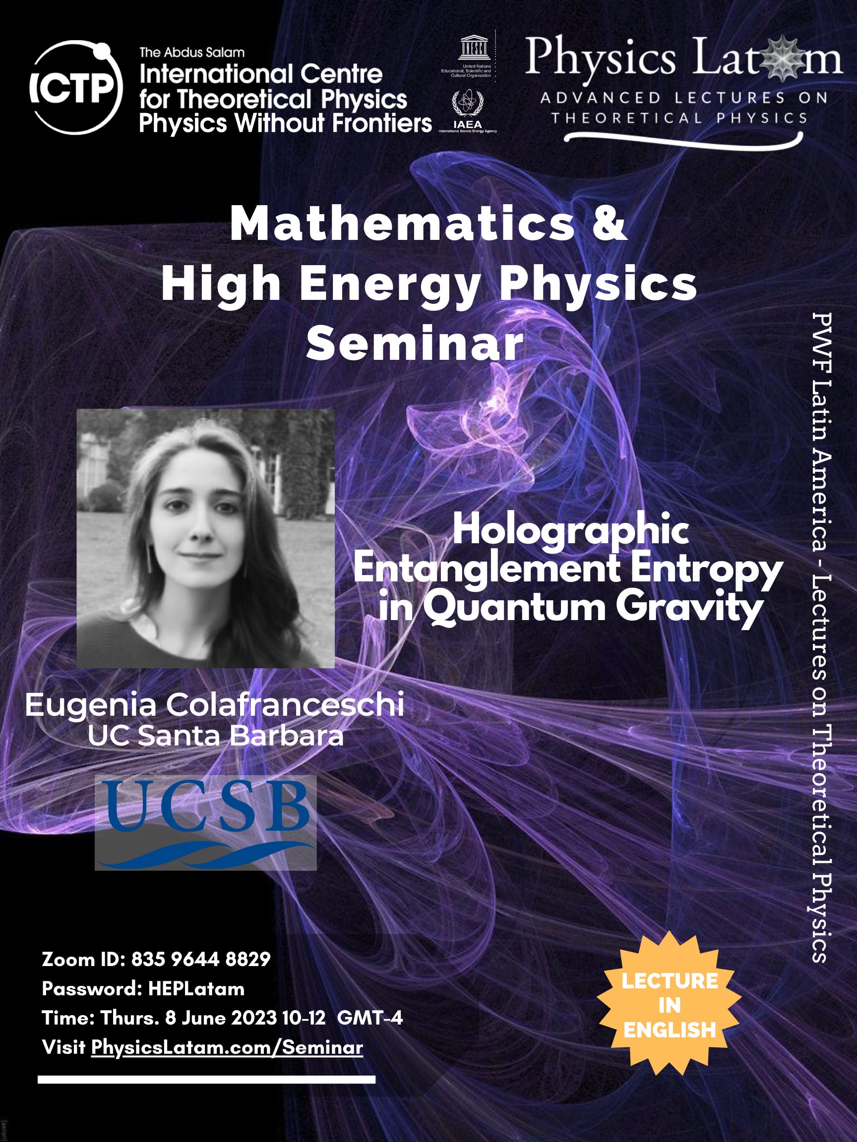 Mathematics and High Energy Physics Seminar