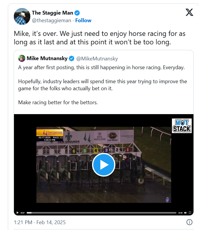 Kentucky Derby Prepping 2.15.25 - by Mut (Mike Mutnansky)