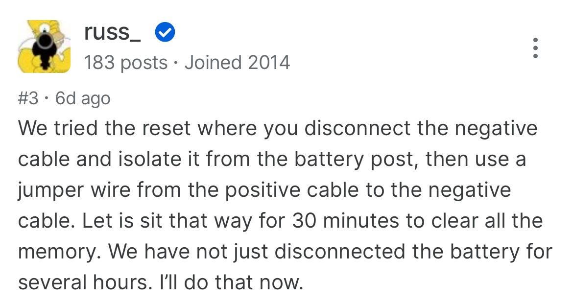 Connecting Positive Jumper Cables - by Mike Sokol