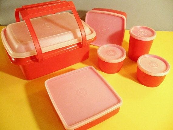 The Red Tupperware Lunchbox - by Annie King