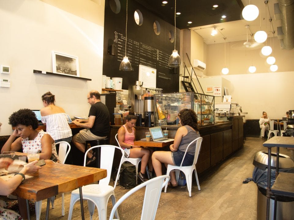 NYC sit down coffee shops guide - by Shaked Koplewitz