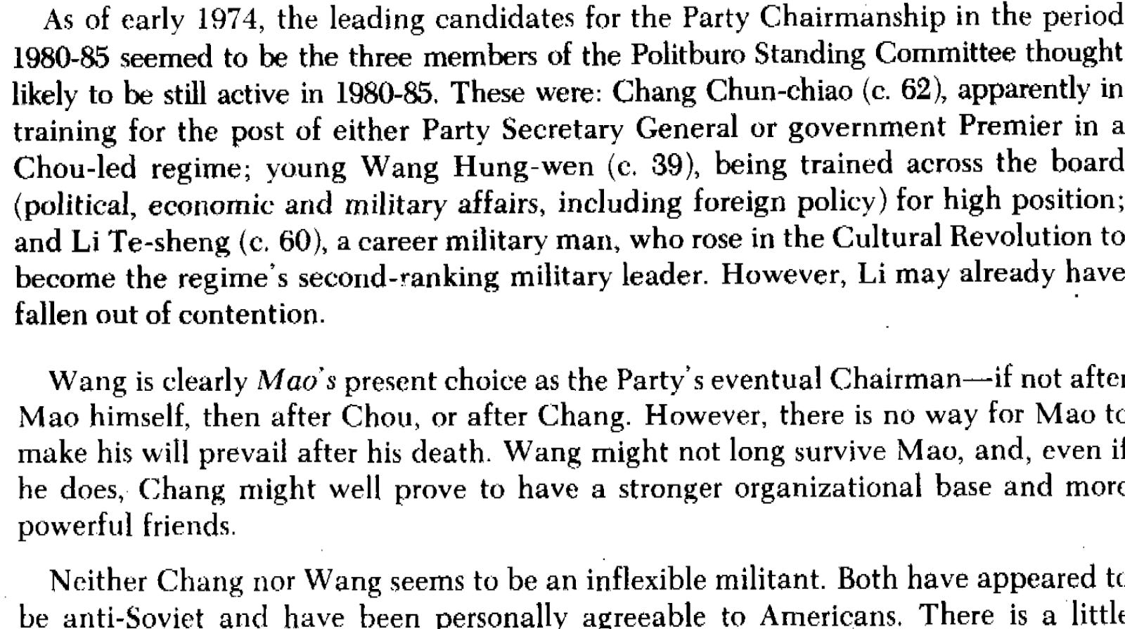 CIA Cold War China Forecasting - by Nicholas Welch