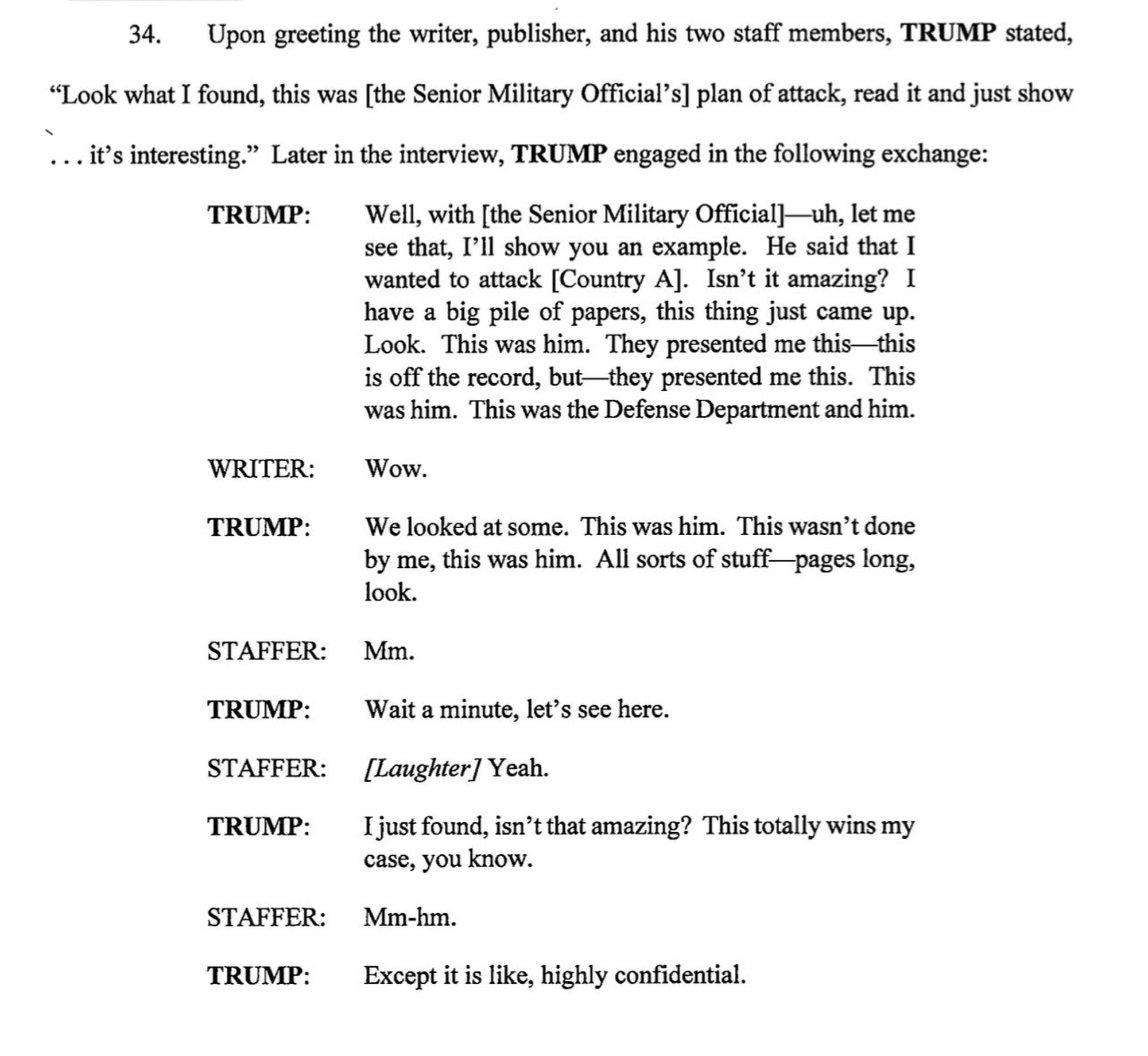 Donald Trump indictment: what are the classified documents?