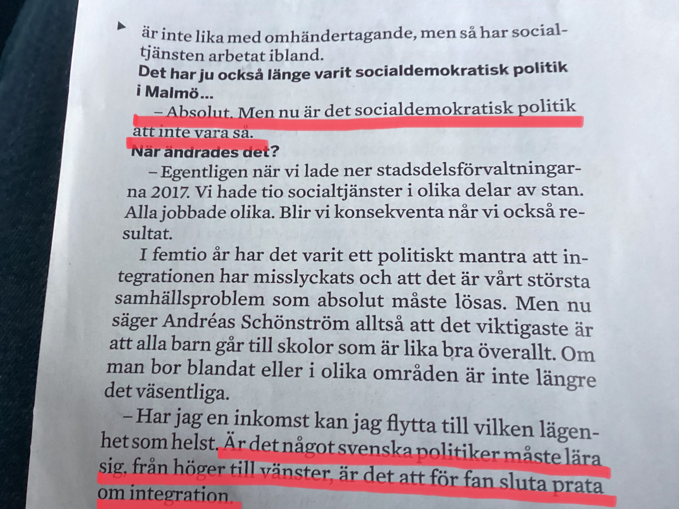 Den socialdemokratiska snippan. - Brev från Jens Ganman