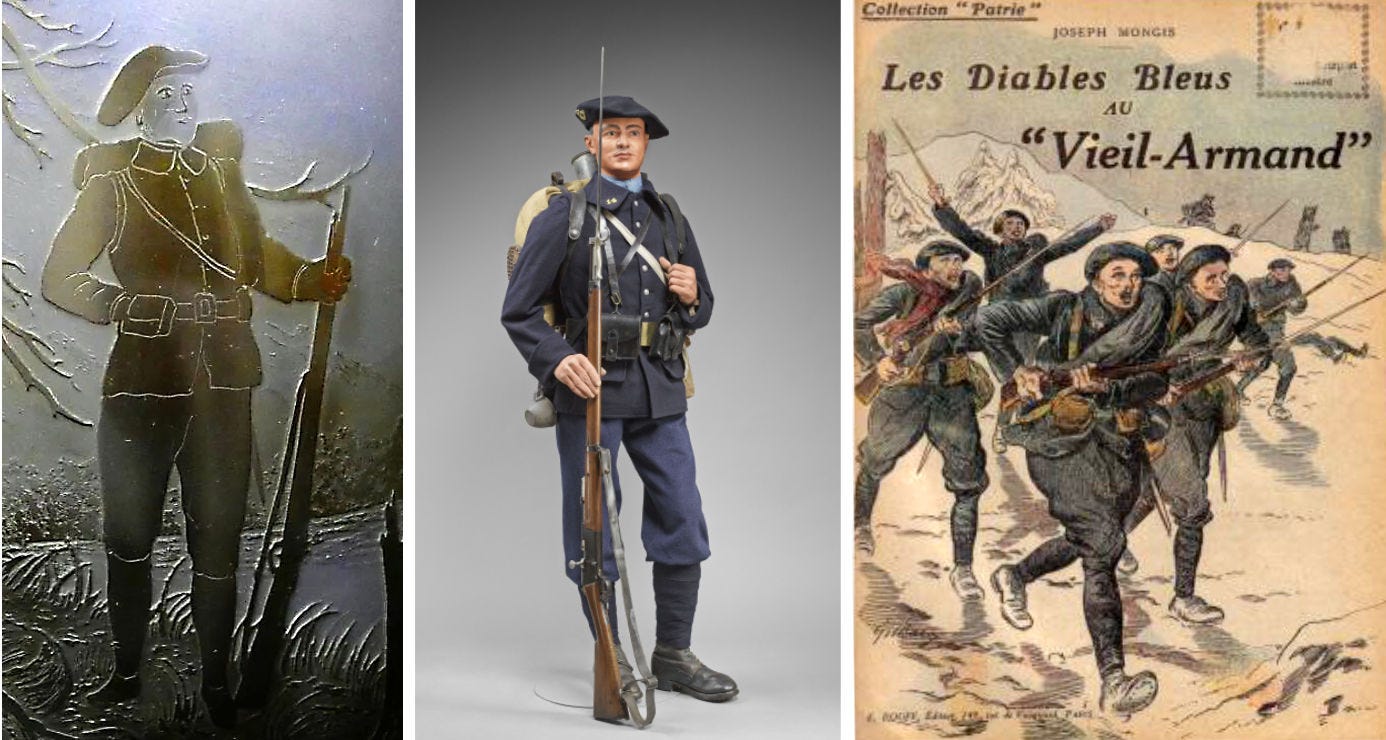 Commemorating the war in the Vosges mountains (1915).