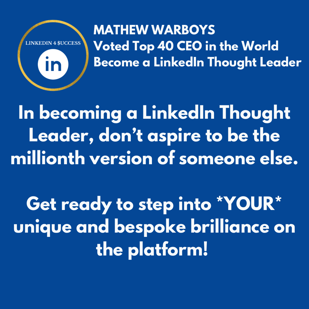The Bespoke Approach To LinkedIn - by Mathew Warboys