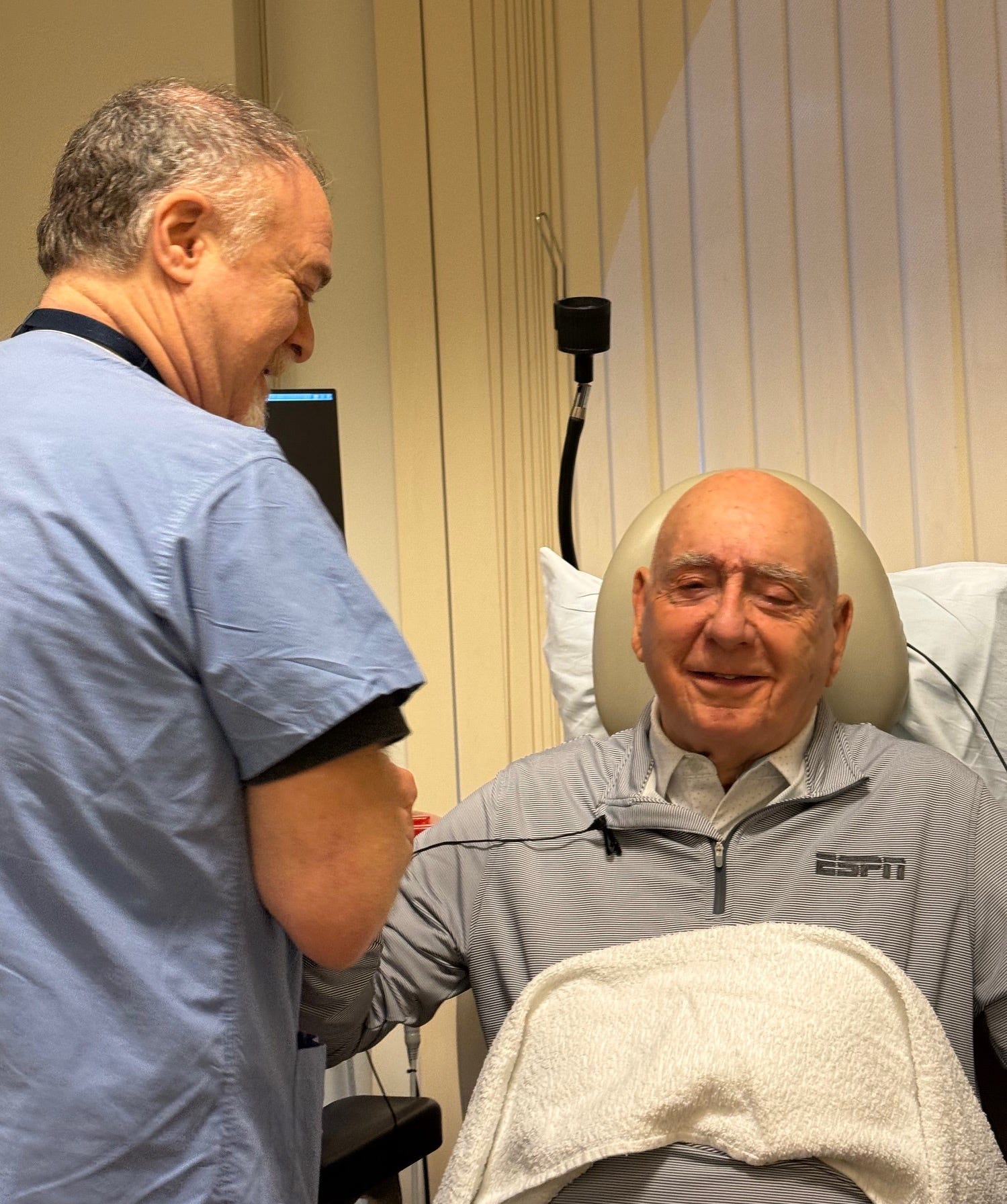 "It's in the hands of God." Dick Vitale keeps the faith. (And makes his ...