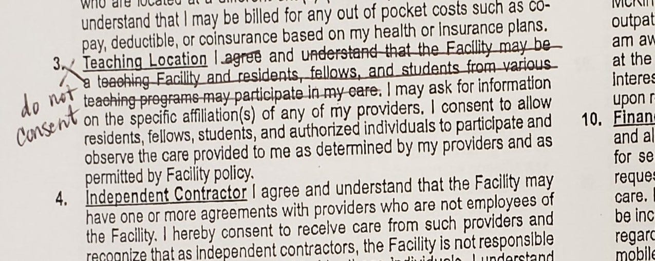 ER & Hospital Documents - by Greta Crawford