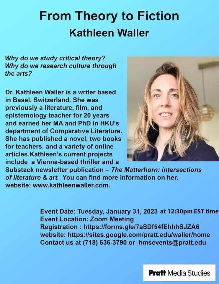From Theory to Fiction - by Dr. Kathleen Waller