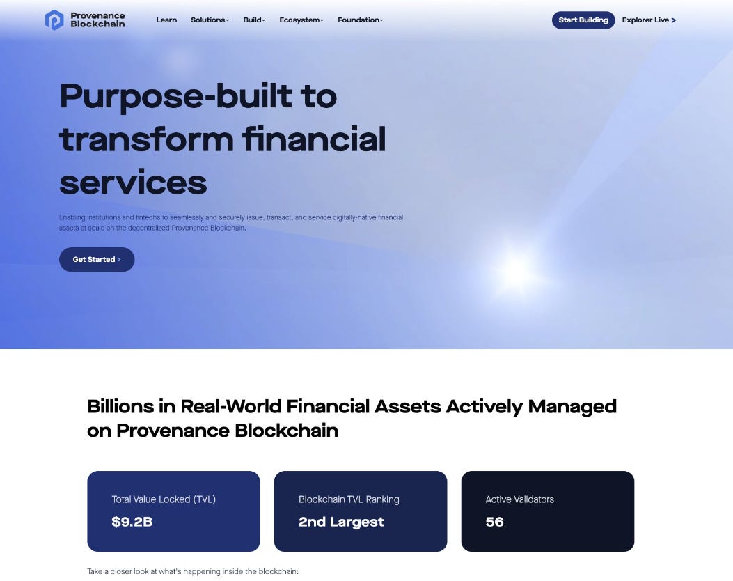 Introducing Provenance Blockchain: Bridging TradFi and DeFi with Real ...