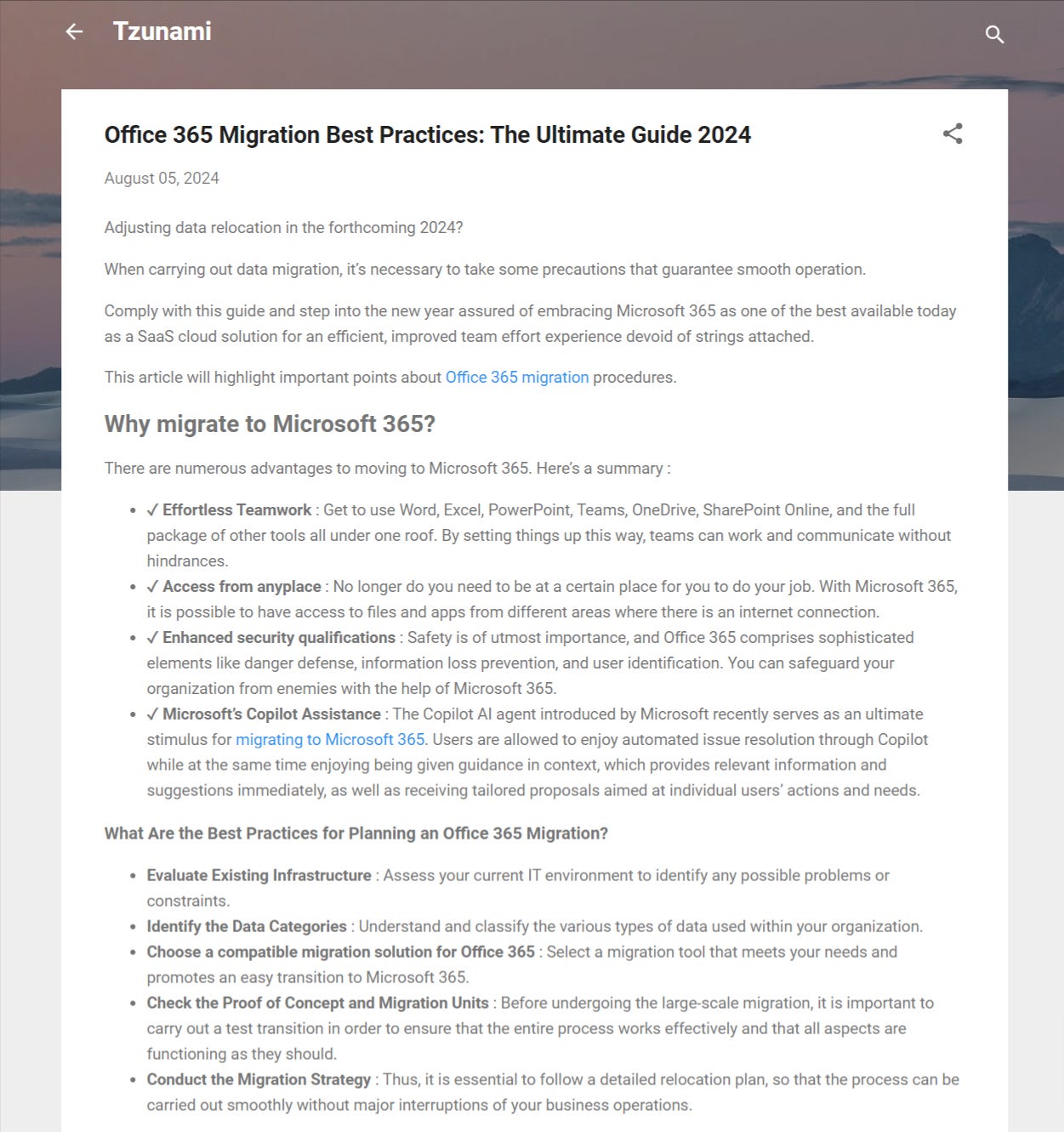 Office 365 Migration Best Practices: The Ultimate Guide 2024