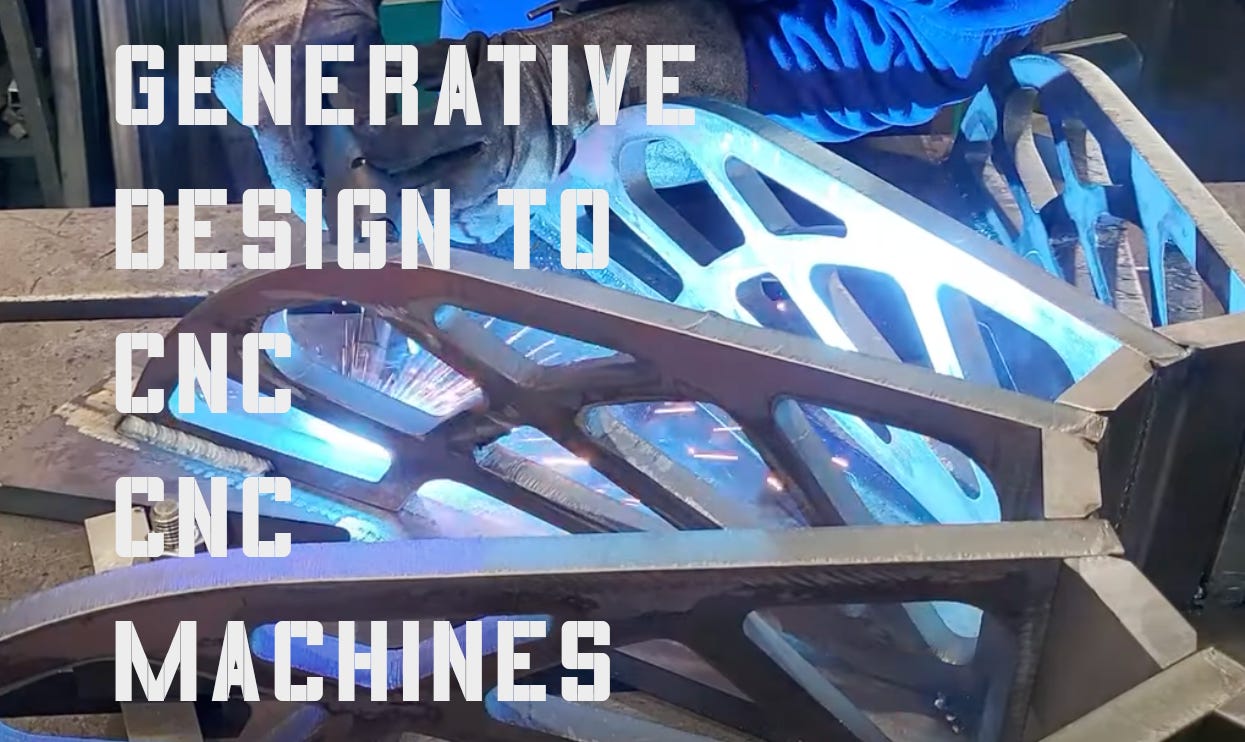 Generative Design used to CNC CNC Machines