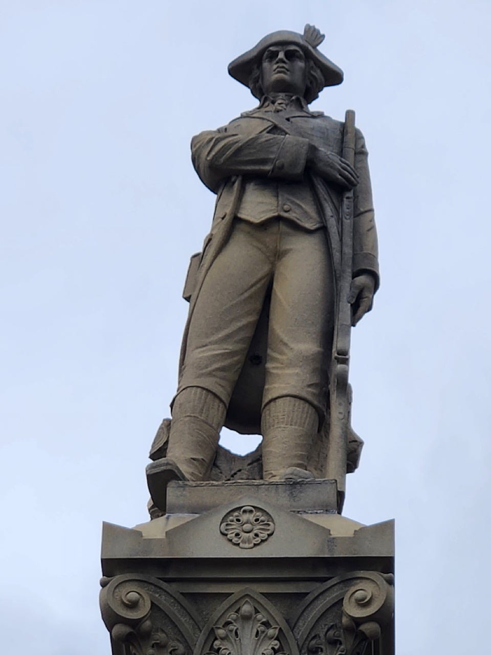 Chestnut Neck Battle Monument - by Thomas Pluck