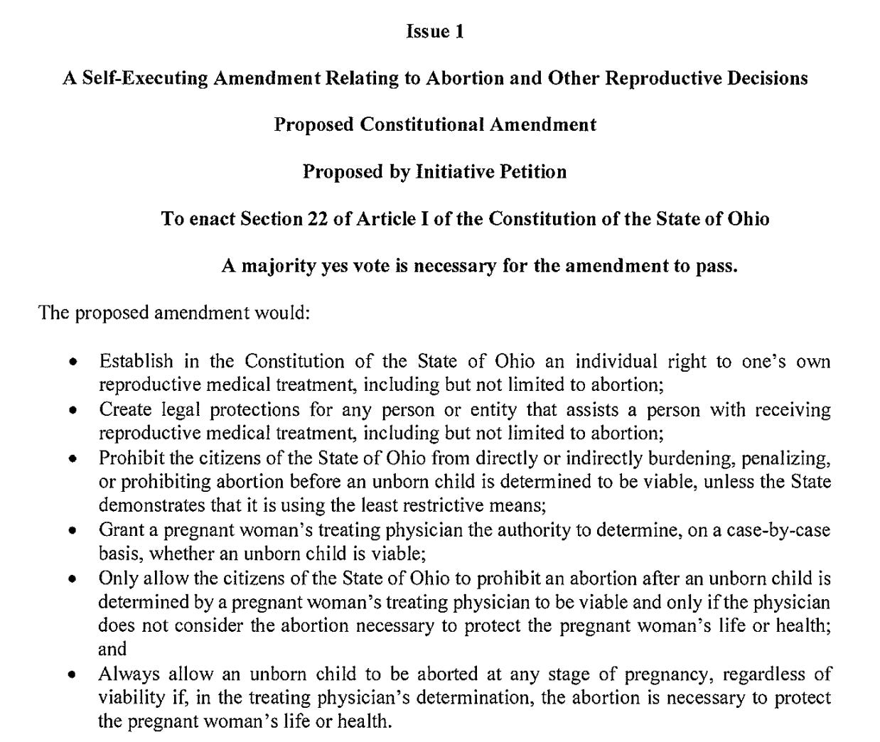 Ohio Reproductive Rights Amendment and the Politics of Abortion Language