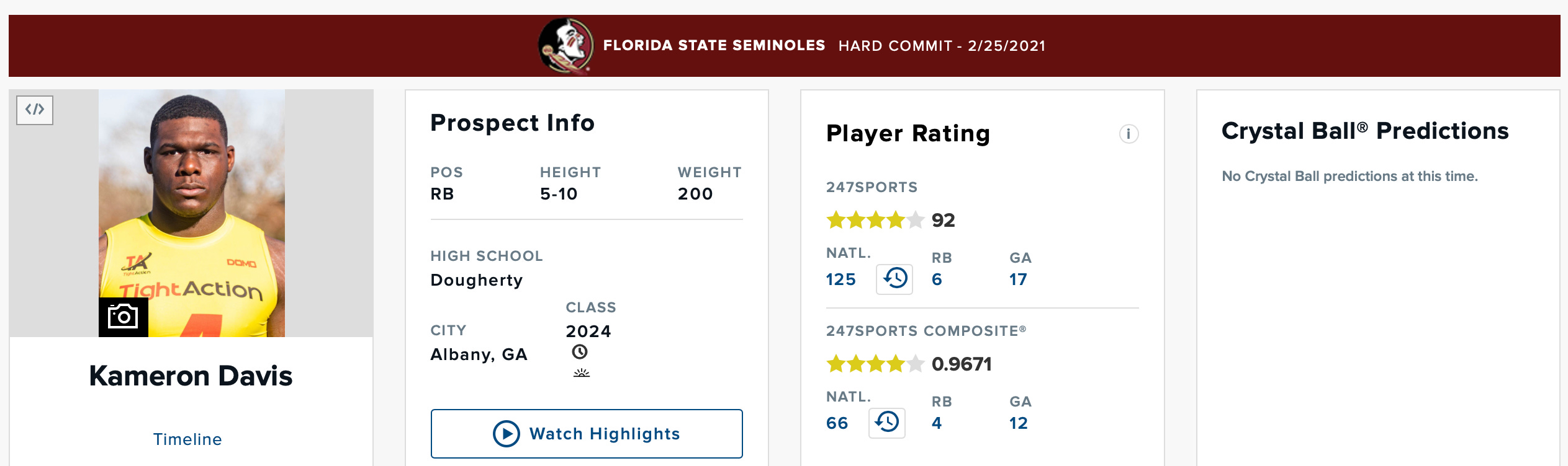 CFF Dynasty Shortlist – True Freshman