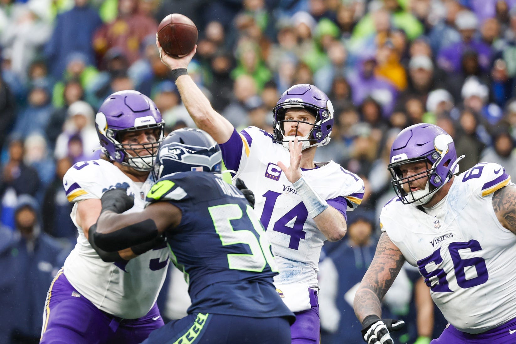 The chaos and chemistry of the Vikings game-winning drive vs. Seattle