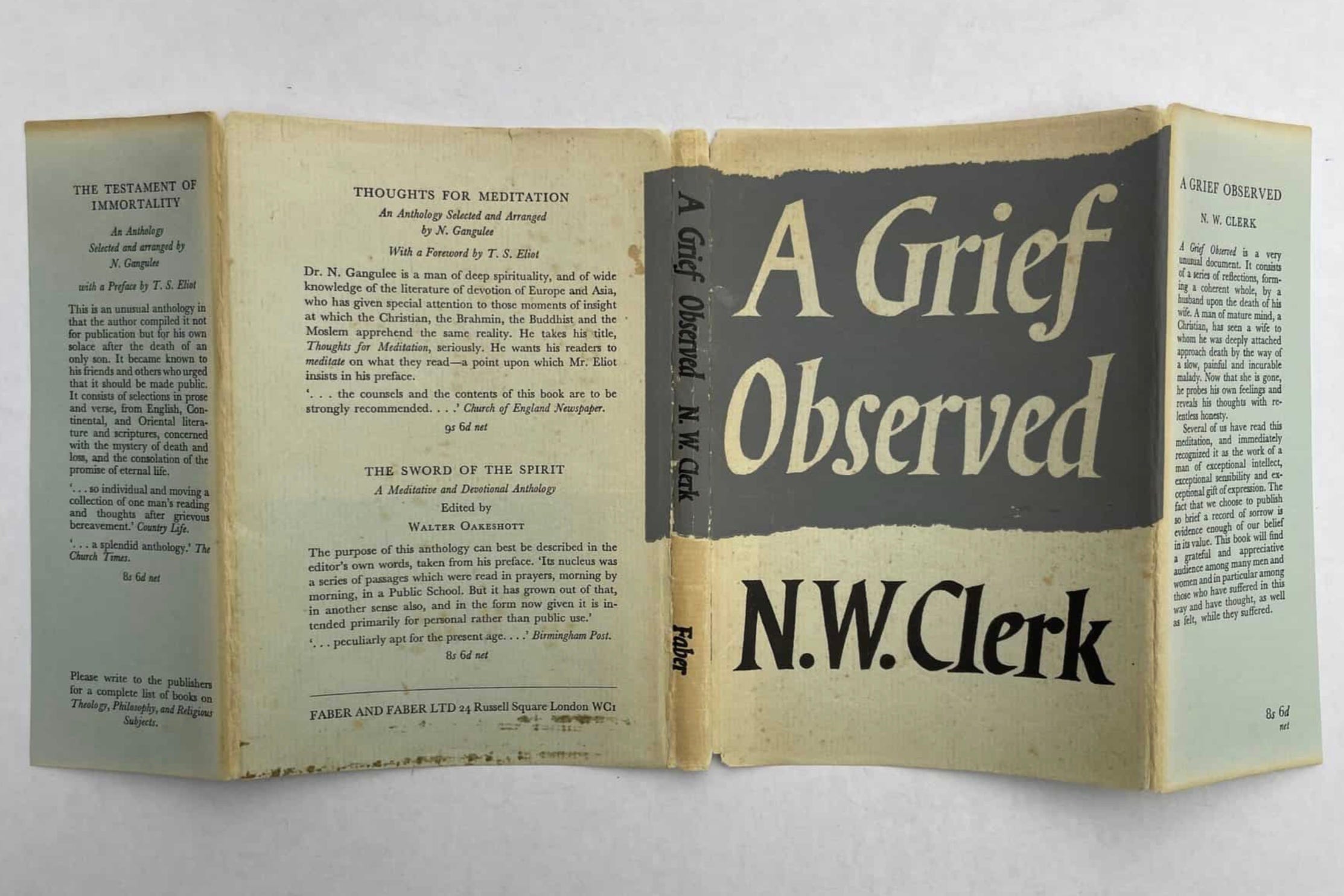 Postscript to the C.S. Lewis–T.S. Eliot Story: ‘A Grief Observed’