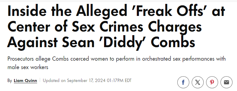 Diddy's Diddling Days are Done - by Jenna McCarthy