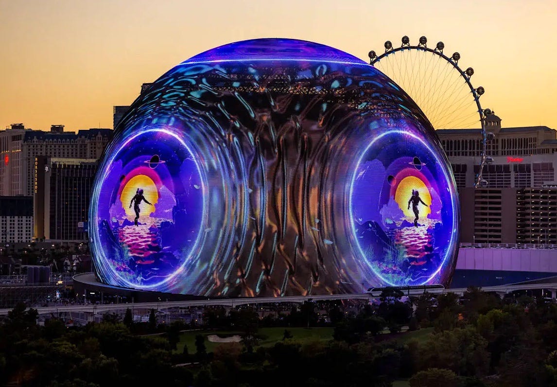 MSG Sphere Arena: a bola gigante em Las Vegas que pretende revolucionar ...