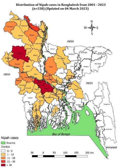 Nipah virus infections 2023: 20 cases reported in Bangladesh and India