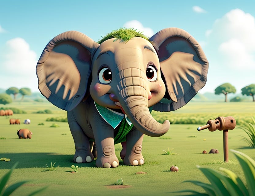 The Story of the Baby Elephant🐘 - by Jeyner Gil Caga