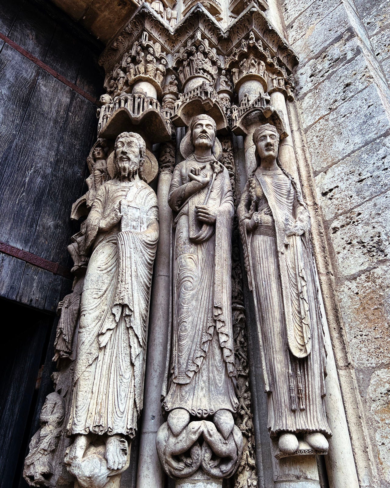 Chartres Ardeaglais Dealbha Jamb