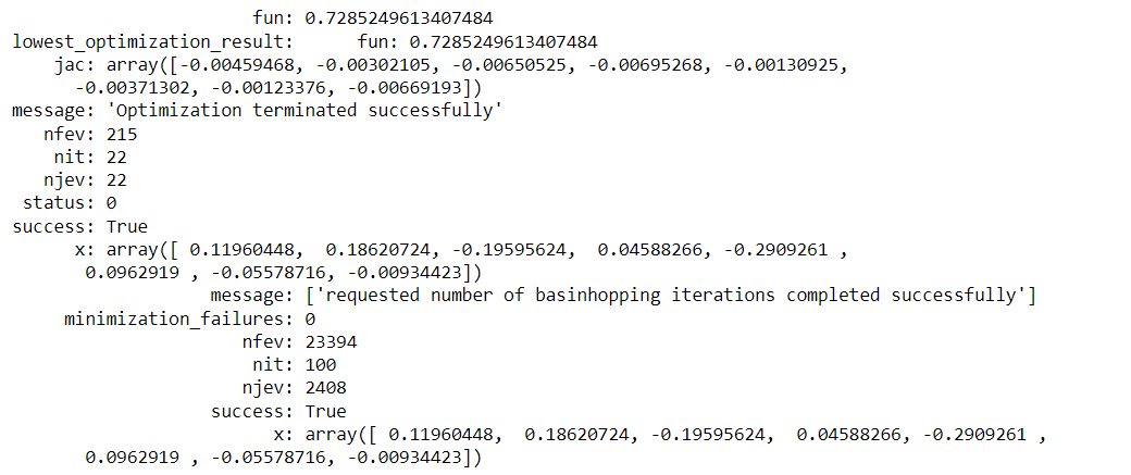 Monte-Carlo Minimization for Synthetic Portfolios