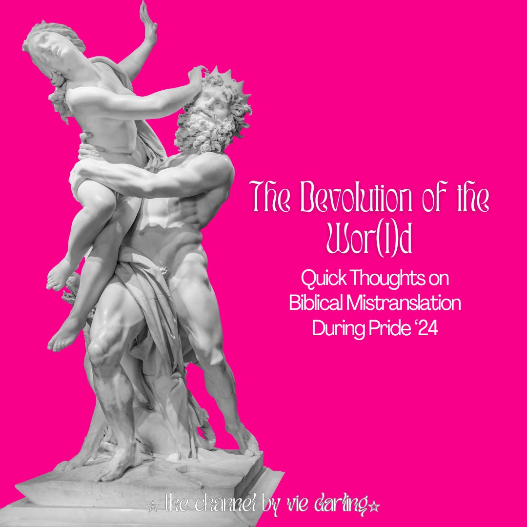 The Devolution of the Wor(l)d - by vie darling