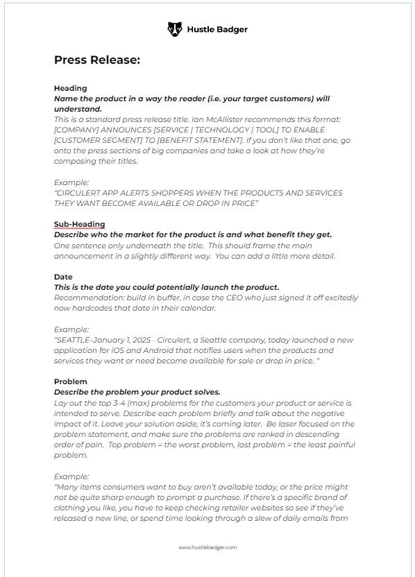 🎾 FREE Template for Amazon’s Working Backwards Method, Shreyas’s CPO ...