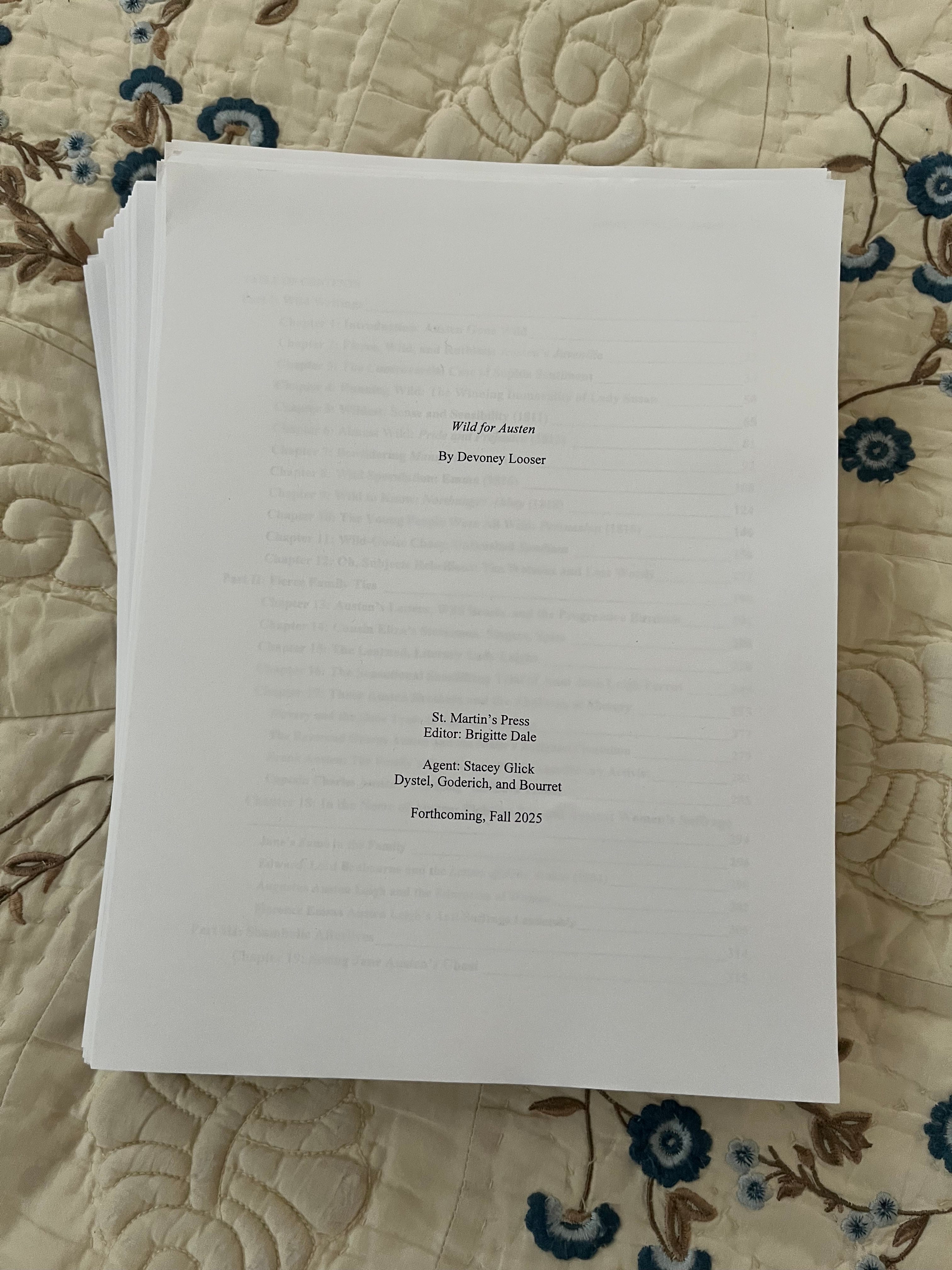 The Latest from Devoney (August 2024) - by Devoney Looser