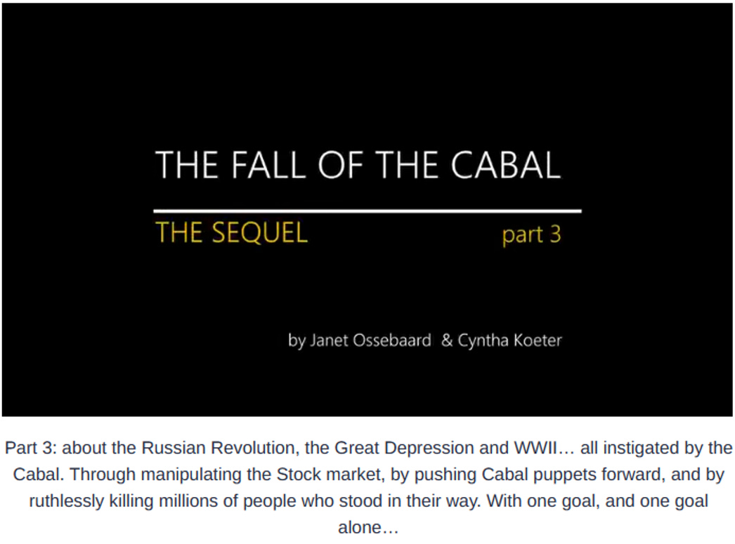The Sequel to “The Fall of The Cabal” Parts 1-5 – In Honour of Janet ...