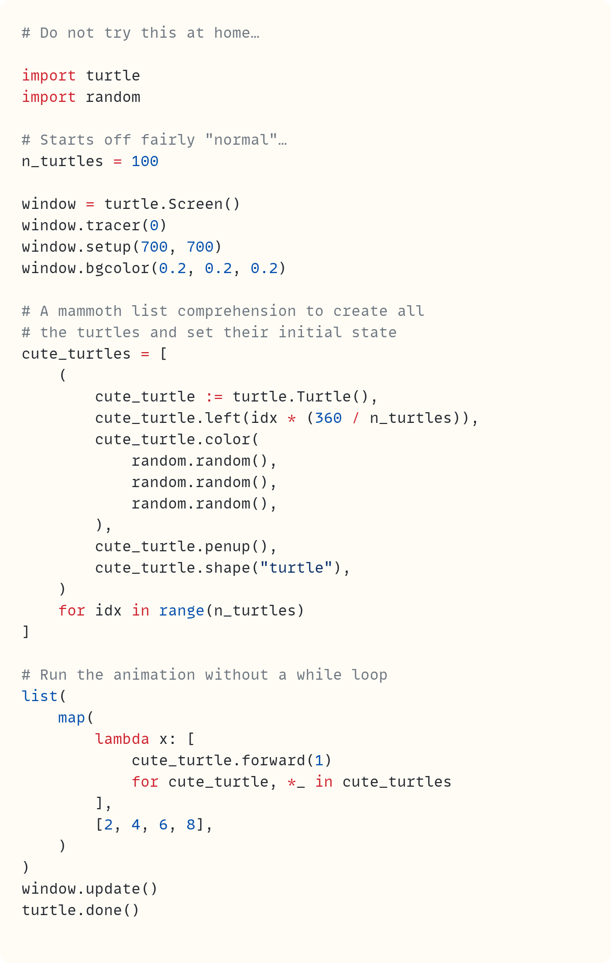 Do Not Try This At Home - by Stephen Gruppetta