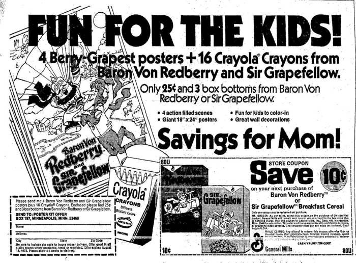 Do you remember Sir Grapefellow Cereal? - The Retroist