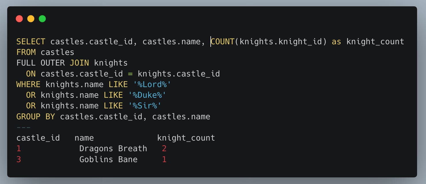 SQL Joins + Where Clauses. - by Daniel Beach