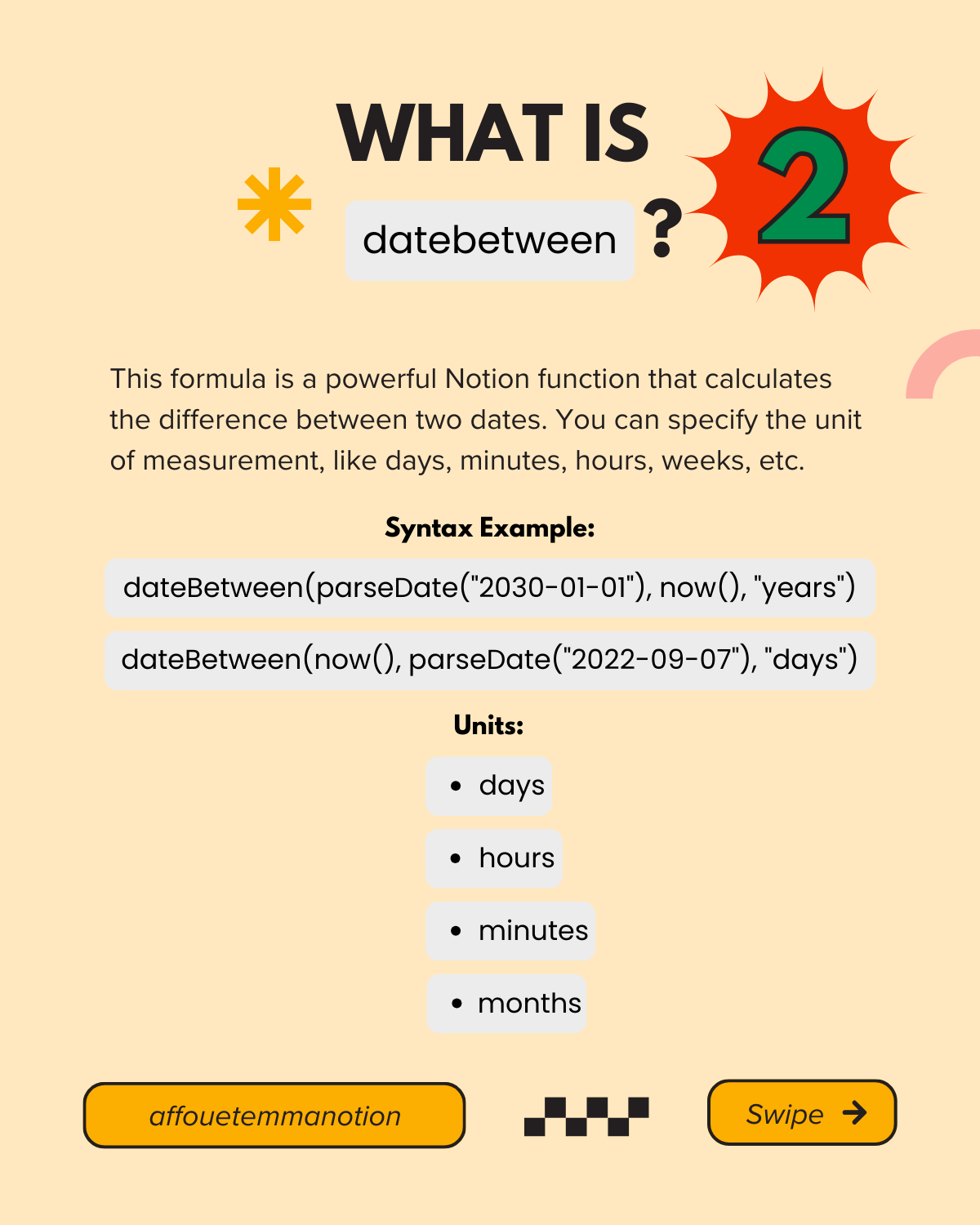 🔵 Mastering Notion Formulas: Dissecting the dateBetween Formula for ...