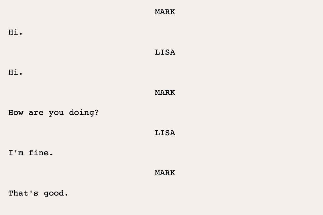 Writing Dialogue with Subtext (Part One)