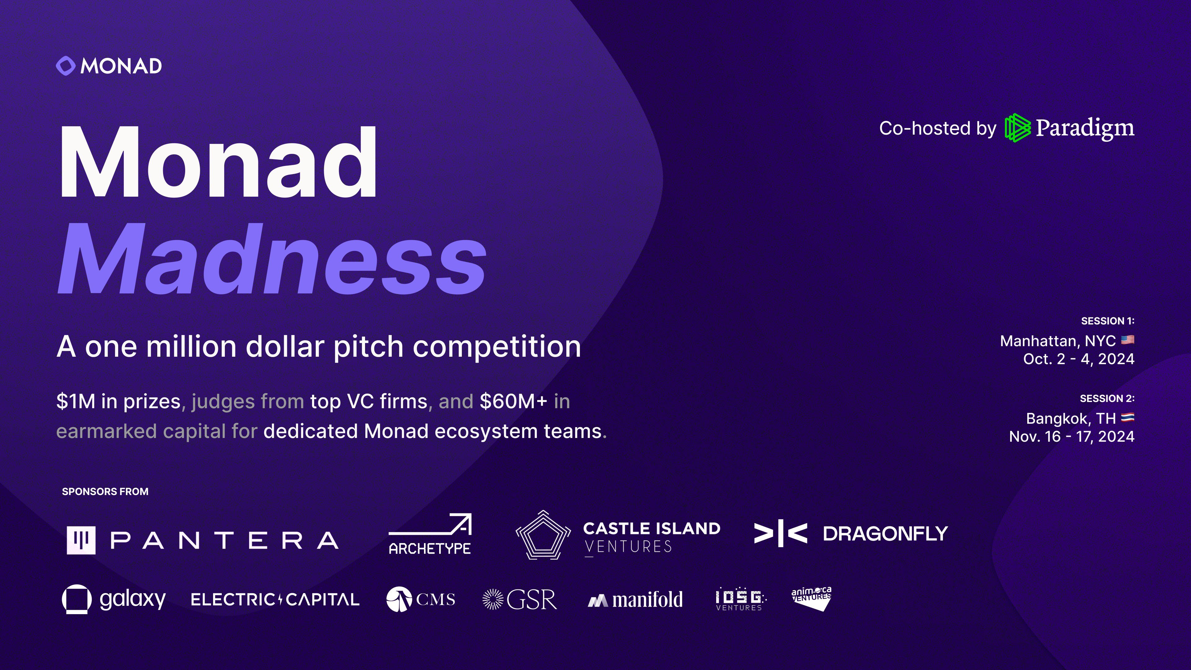 Monad's $1M Pitch Competition (Monad Madness Bangkok)
