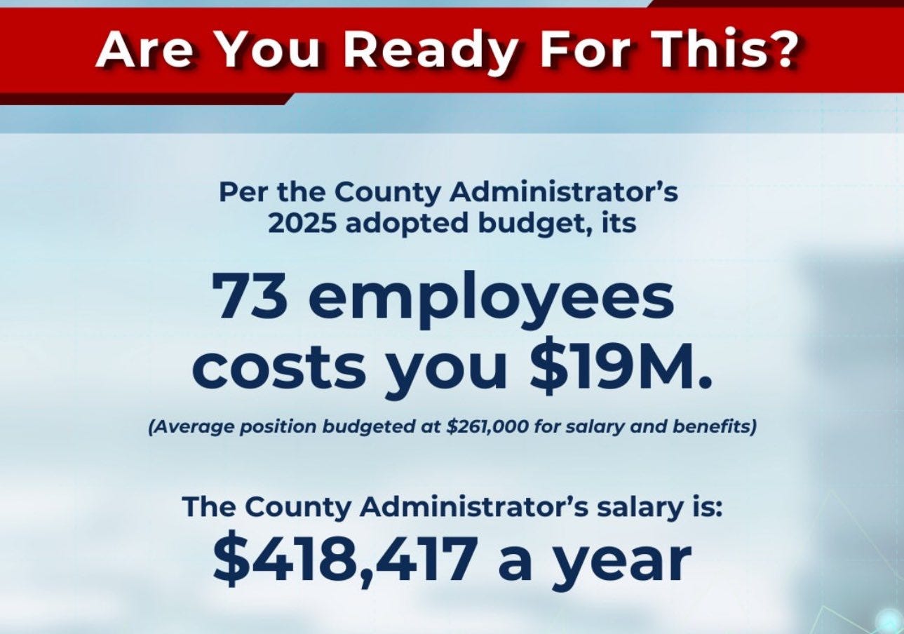 Bureaucrat County Administrator Office Blows Through Obscene Amounts of ...