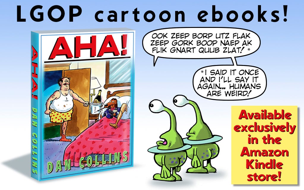 A new look - by Dan Collins - Cartoons by Collins