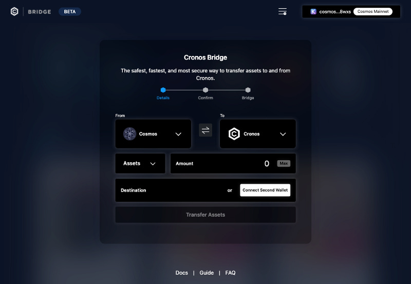 Cronos Launches bridge to Cosmos Hub - by Cronos Labs