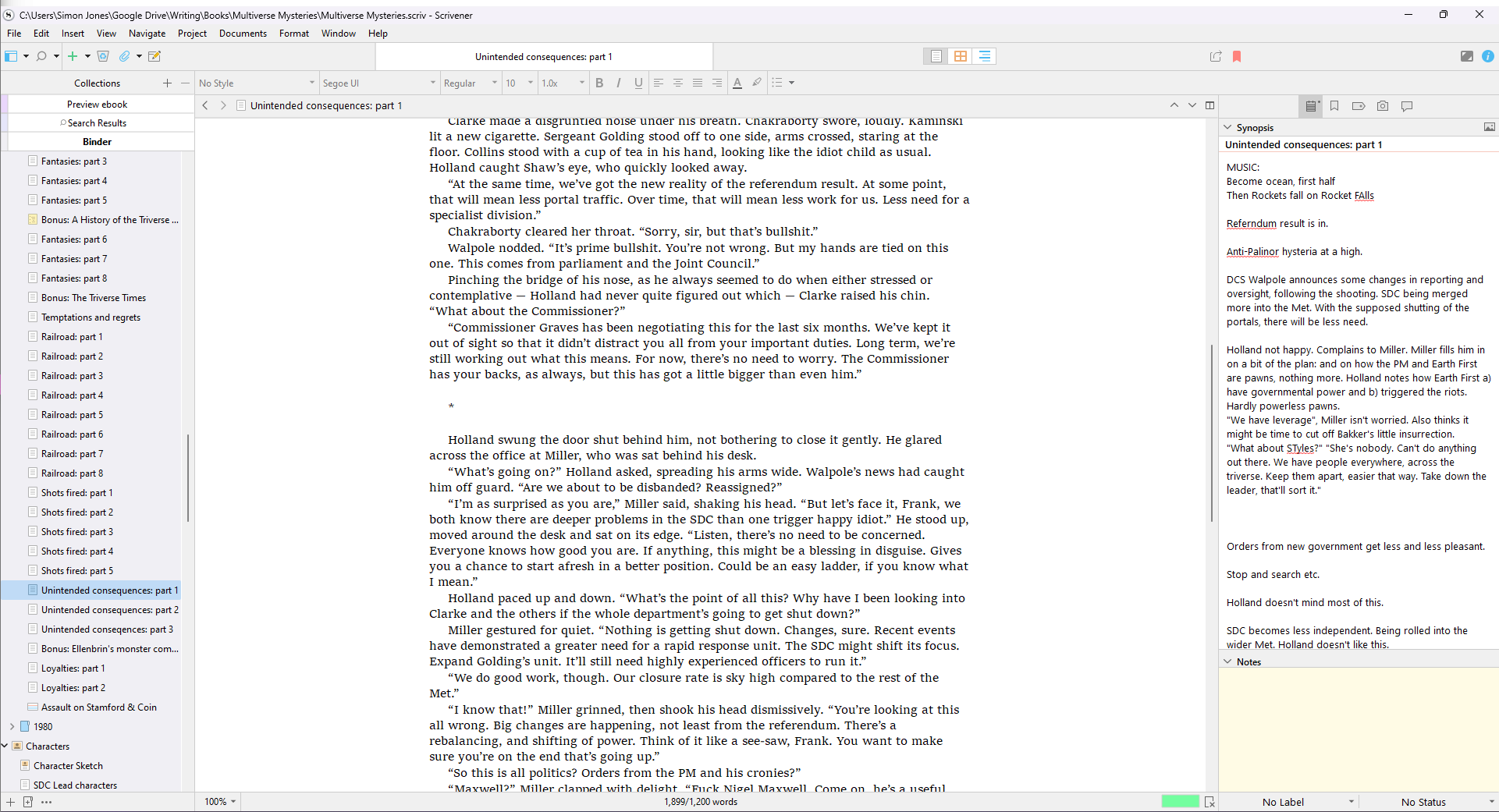 How to plan and write serial fiction using Scrivener