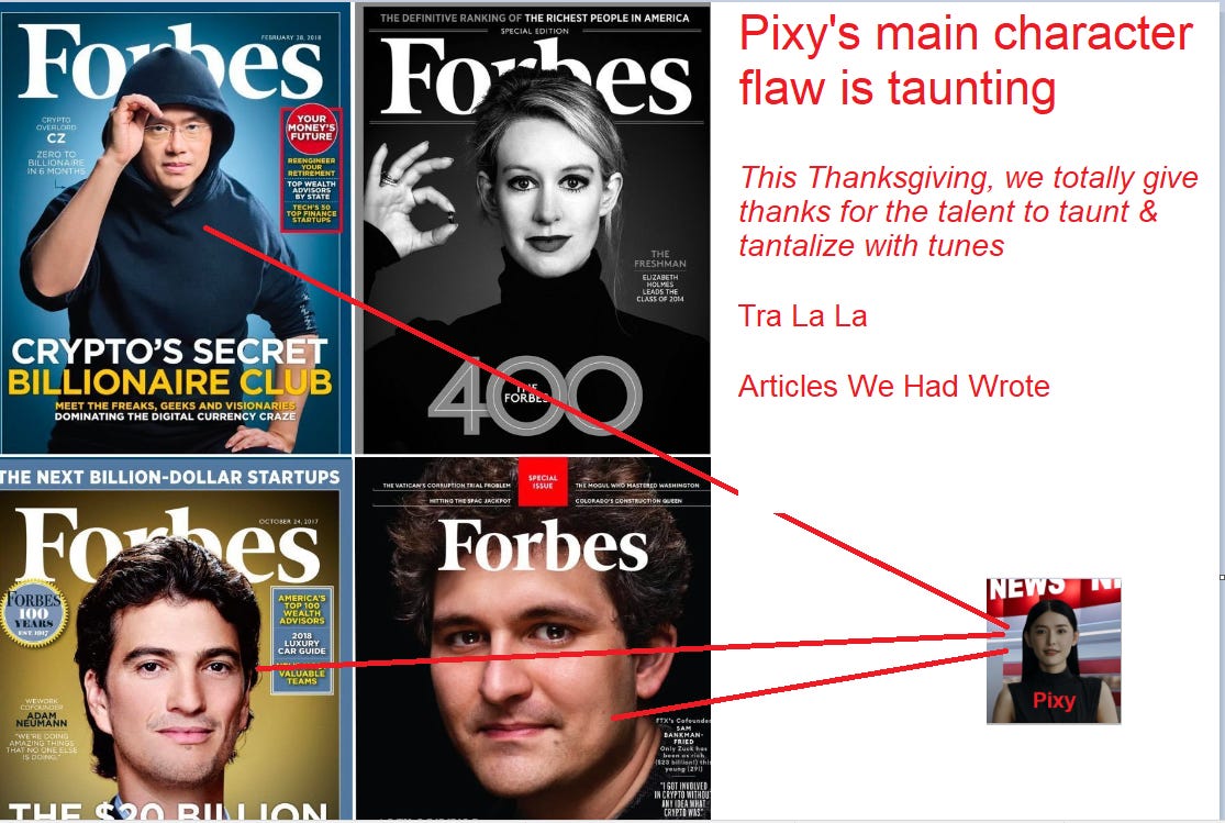 Pixy vs Bloomberg. Pixy vs Forbes - Pixy