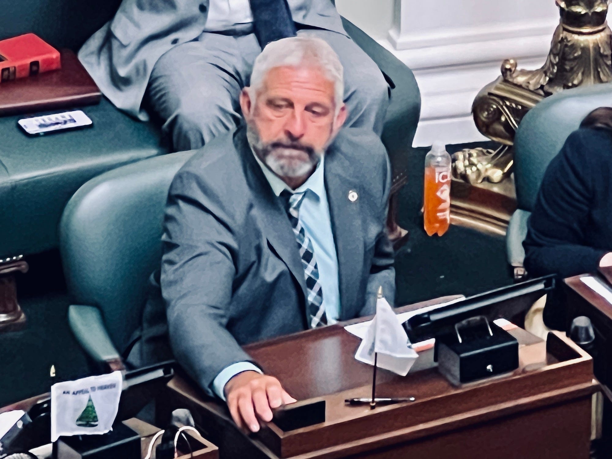 The Pine Tree Flag is popping up on the desks of RI Senators. What does ...