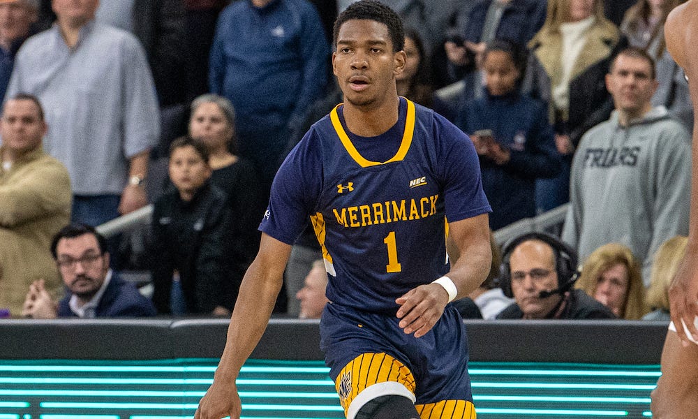 Merrimack rallies after Derkack's injury to beat Maine 71-65