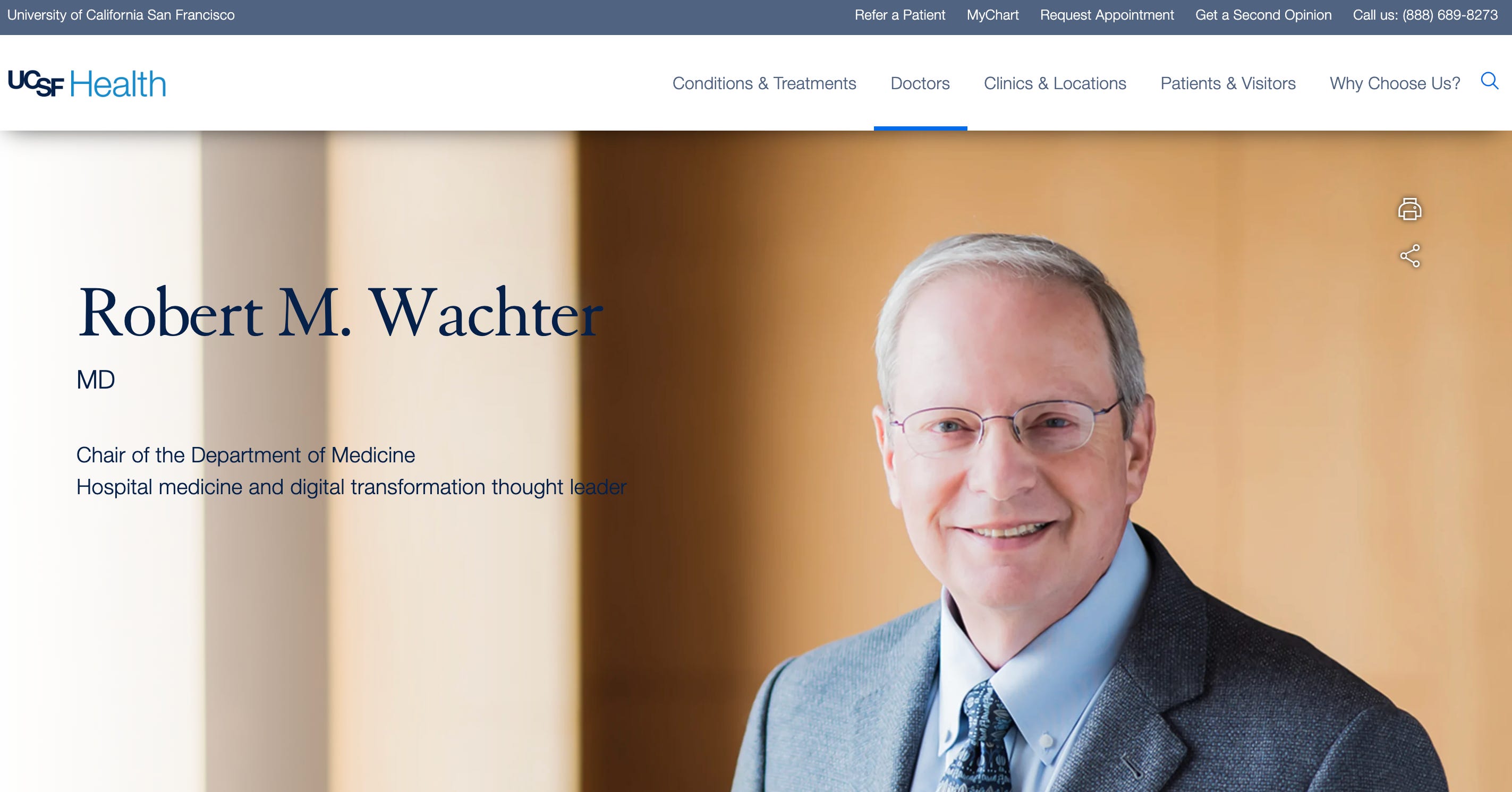 How Bob Wachter's Fall & Obsession w/ C19 Reinforces Ageism