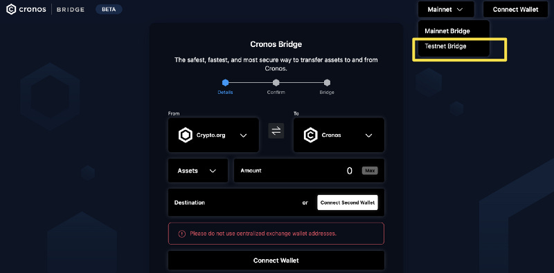 Cronos Gravity Bridge Testnet Update: Web App Available Now