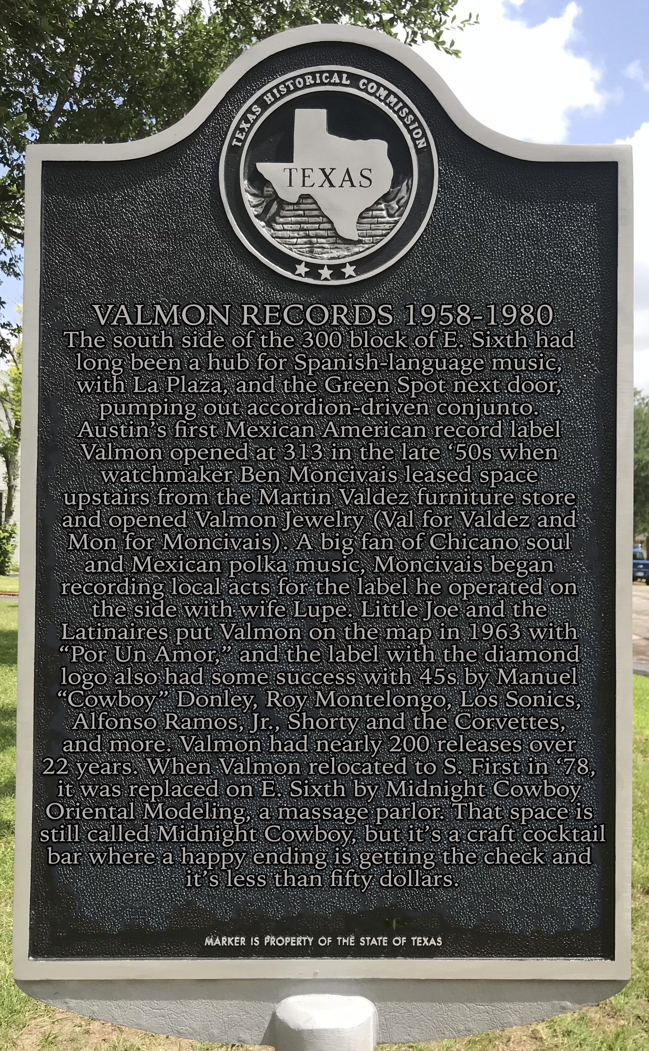 Even more historical markers: Cannibal, Valmon, Ernie's